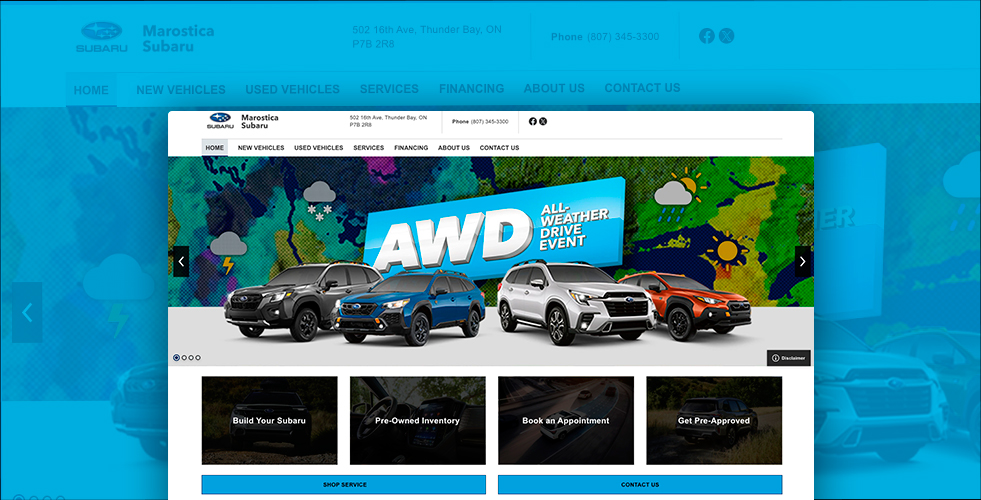 Marostica Subaru: New & Used Subaru Dealership | Thunder Bay, ON.